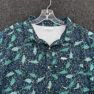 Columbia | Shirts | Columbia Pfg Slack Tide Camp Shirt Mens Xl Blue ...